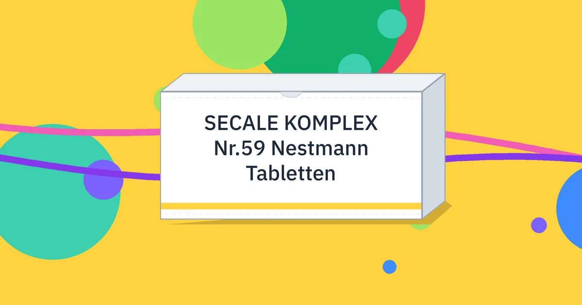 Symbolbild: Packung mit der Aufschrift SECALE KOMPLEX Nr.59 Nestmann Tabletten (PZN 20593002) – Verfügbarkeit und Bezug in Apotheken in Frankfurt am Main
