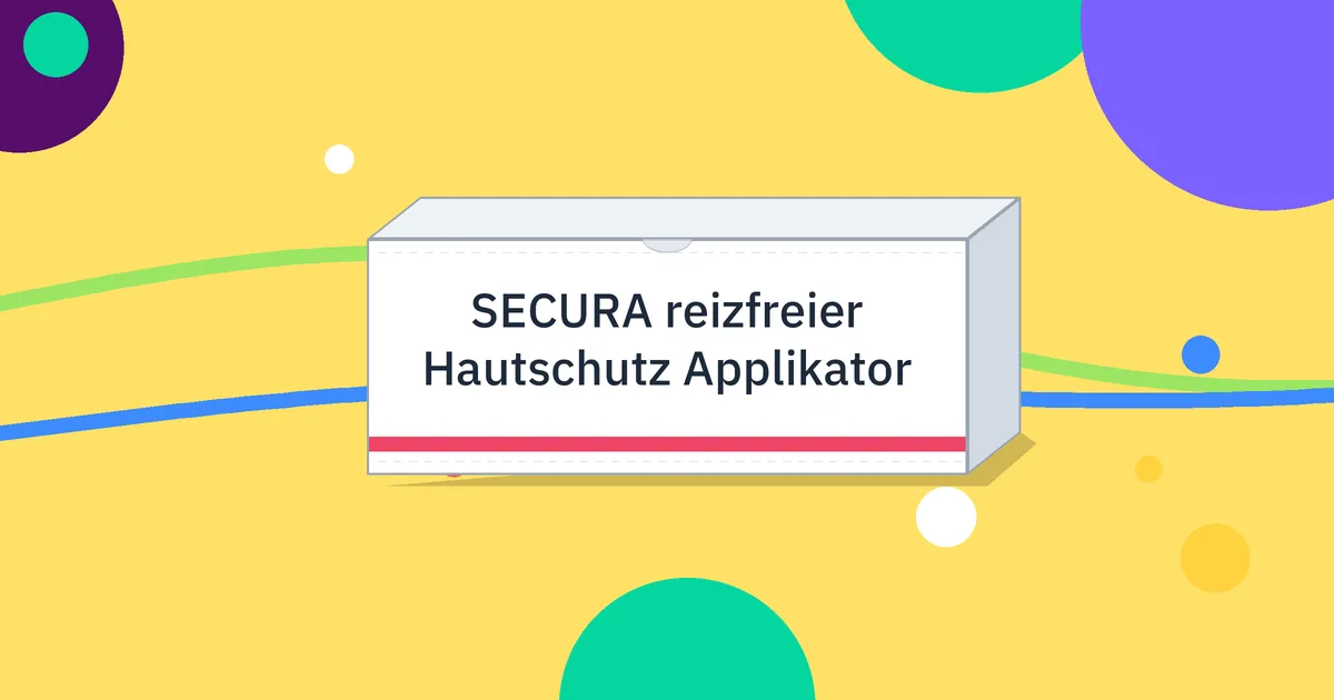 Symbolbild: Packung mit der Aufschrift SECURA reizfreier Hautschutz Applikator (PZN 12554502) – Verfügbarkeit und Bezug in Apotheken in Frankfurt am Main