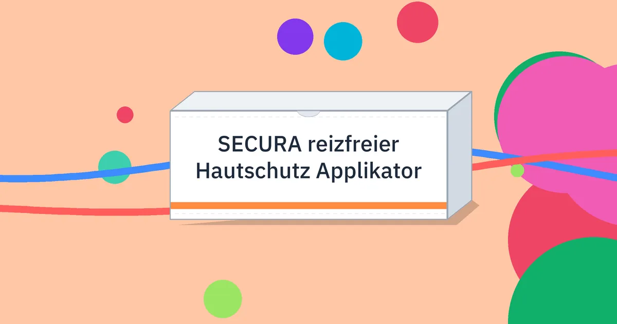 Symbolbild: Packung mit der Aufschrift SECURA reizfreier Hautschutz Applikator (PZN 13348064) – Verfügbarkeit und Bezug in Apotheken in Frankfurt am Main