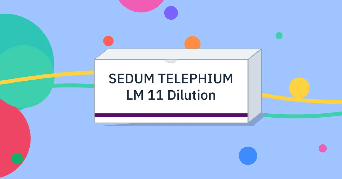 Symbolbild: Packung mit der Aufschrift SEDUM TELEPHIUM LM 11 Dilution (PZN 13693832) – Verfügbarkeit und Bezug in Apotheken in Frankfurt am Main