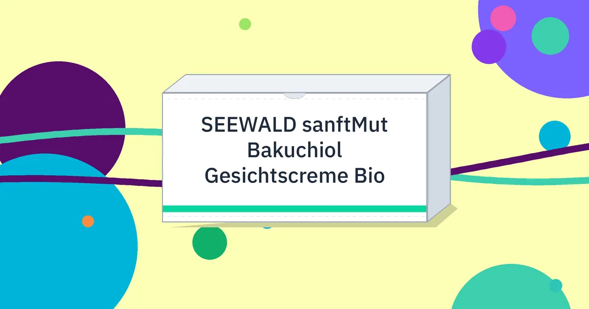Symbolbild: Packung mit der Aufschrift SEEWALD sanftMut Bakuchiol Gesichtscreme Bio (PZN 20686821) – Verfügbarkeit und Bezug in Apotheken in Frankfurt am Main