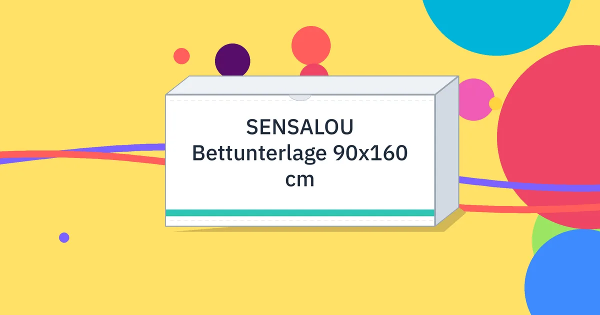 Symbolbild: Packung mit der Aufschrift SENSALOU Bettunterlage 90x160 cm (PZN 17211959) – Verfügbarkeit und Bezug in Apotheken in Frankfurt am Main