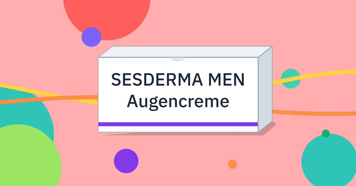 Symbolbild: Packung mit der Aufschrift SESDERMA MEN Augencreme (PZN 18018621) – Verfügbarkeit und Bezug in Apotheken in Frankfurt am Main