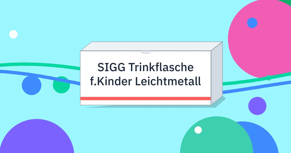 Symbolbild: Packung mit der Aufschrift SIGG Trinkflasche f.Kinder Leichtmetall (PZN 01654175) – Verfügbarkeit und Bezug in Apotheken in Frankfurt am Main