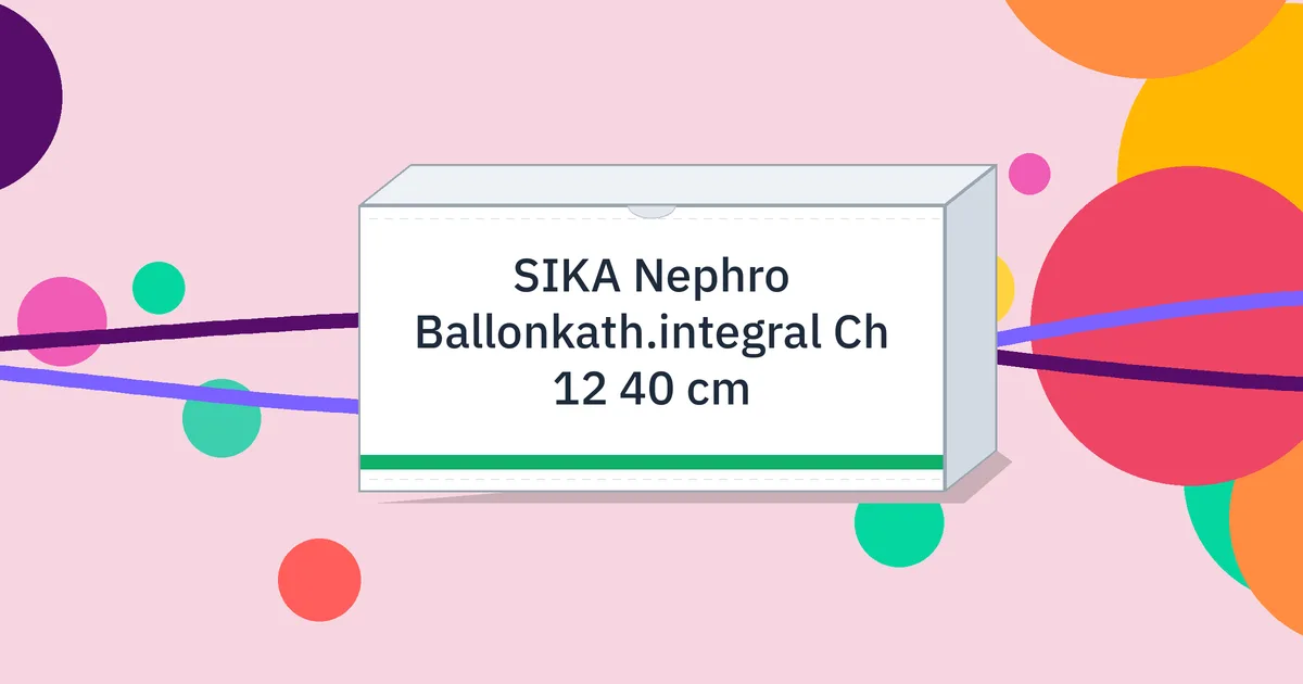 Symbolbild: Packung mit der Aufschrift SIKA Nephro Ballonkath.integral Ch 12 40 cm (PZN 03409215) – Verfügbarkeit und Bezug in Apotheken in Frankfurt am Main