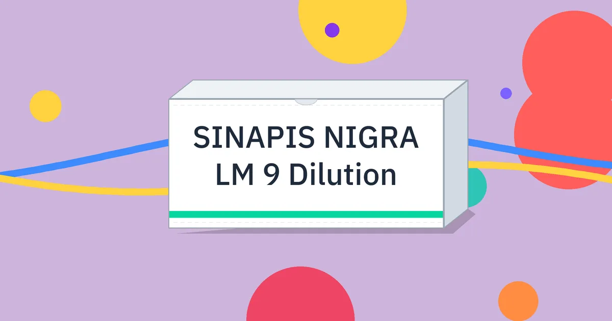 Symbolbild: Packung mit der Aufschrift SINAPIS NIGRA LM 9 Dilution (PZN 13191036) – Verfügbarkeit und Bezug in Apotheken in Frankfurt am Main