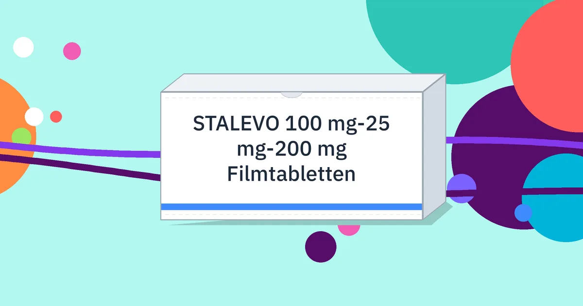 Symbolbild: Packung mit der Aufschrift STALEVO 100 mg-25 mg-200 mg Filmtabletten (PZN 00215427) – Verfügbarkeit und Bezug in Apotheken in Frankfurt am Main