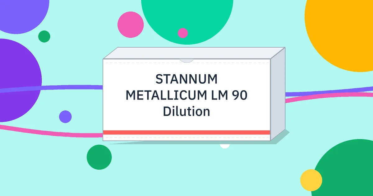 Symbolbild: Packung mit der Aufschrift STANNUM METALLICUM LM 90 Dilution (PZN 13199428) – Verfügbarkeit und Bezug in Apotheken in Frankfurt am Main