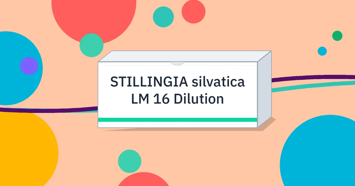 Symbolbild: Packung mit der Aufschrift STILLINGIA silvatica LM 16 Dilution (PZN 13201421) – Verfügbarkeit und Bezug in Apotheken in Frankfurt am Main