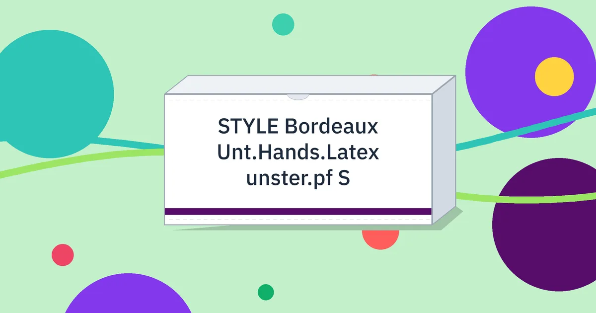 Symbolbild: Packung mit der Aufschrift STYLE Bordeaux Unt.Hands.Latex unster.pf S (PZN 15566397) – Verfügbarkeit und Bezug in Apotheken in Frankfurt am Main