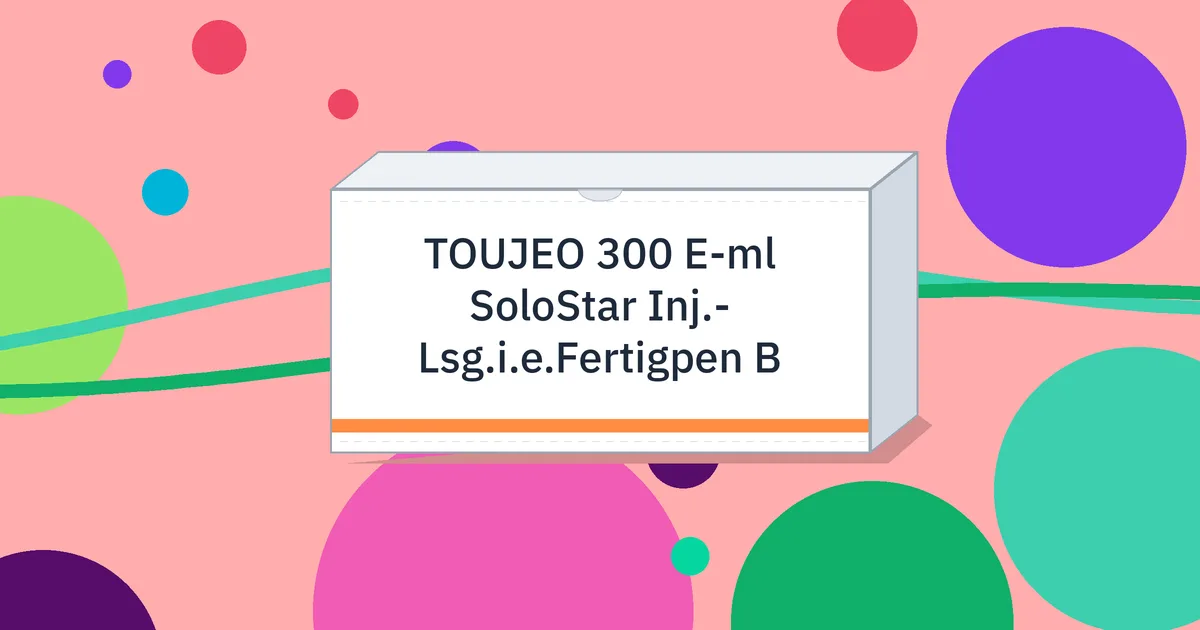 Symbolbild: Packung mit der Aufschrift TOUJEO 300 E-ml SoloStar Inj.-Lsg.i.e.Fertigpen B (PZN 12415048) – Verfügbarkeit und Bezug in Apotheken in Frankfurt am Main