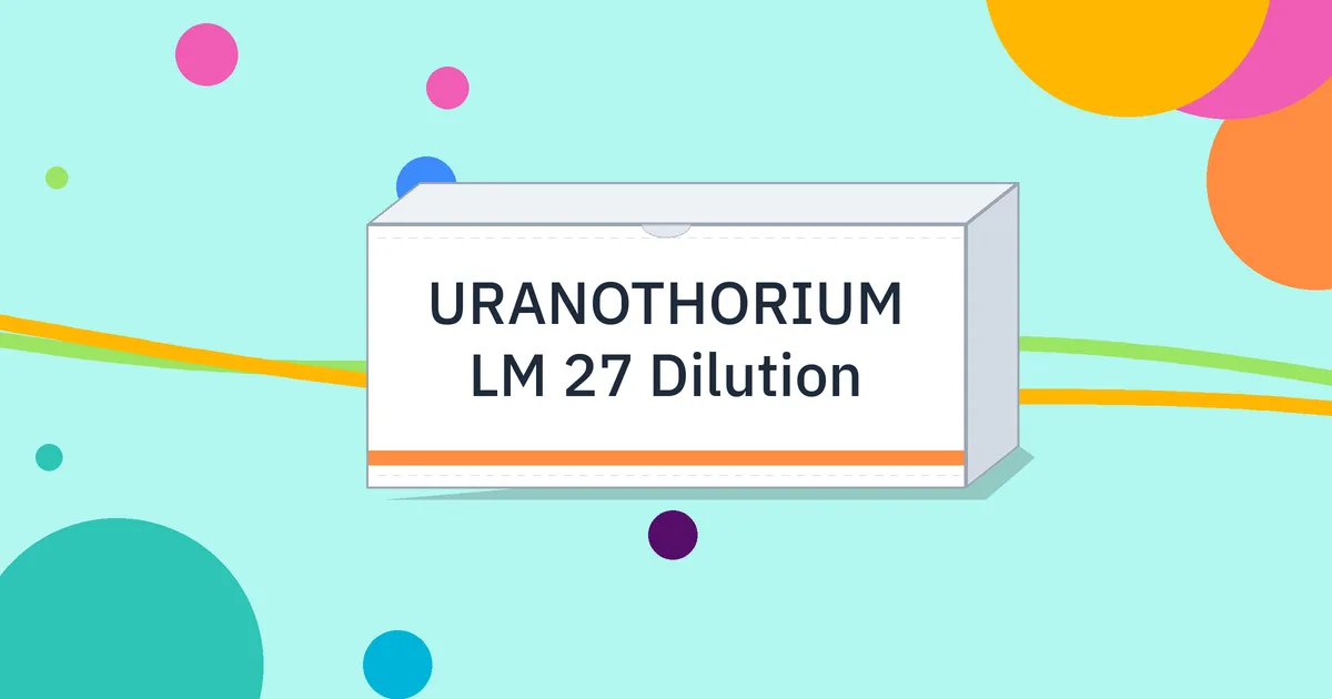 Symbolbild: Packung mit der Aufschrift URANOTHORIUM LM 27 Dilution (PZN 13256936) – Verfügbarkeit und Bezug in Apotheken in Frankfurt am Main