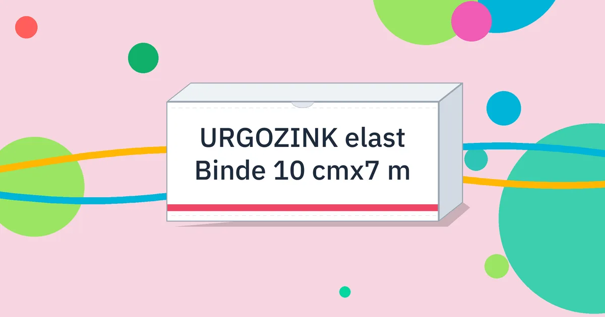 Symbolbild: Packung mit der Aufschrift URGOZINK elast Binde 10 cmx7 m (PZN 00754934) – Verfügbarkeit und Bezug in Apotheken in Frankfurt am Main