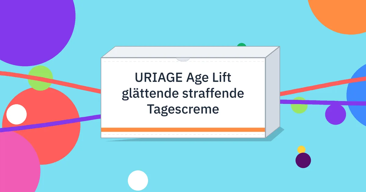 Symbolbild: Packung mit der Aufschrift URIAGE Age Lift glättende straffende Tagescreme (PZN 18193100) – Verfügbarkeit und Bezug in Apotheken in Frankfurt am Main