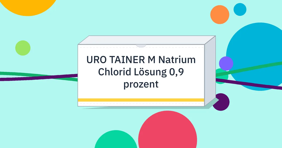 Symbolbild: Packung mit der Aufschrift URO TAINER M Natrium Chlorid Lösung 0,9 prozent (PZN 03330028) – Verfügbarkeit und Bezug in Apotheken in Frankfurt am Main