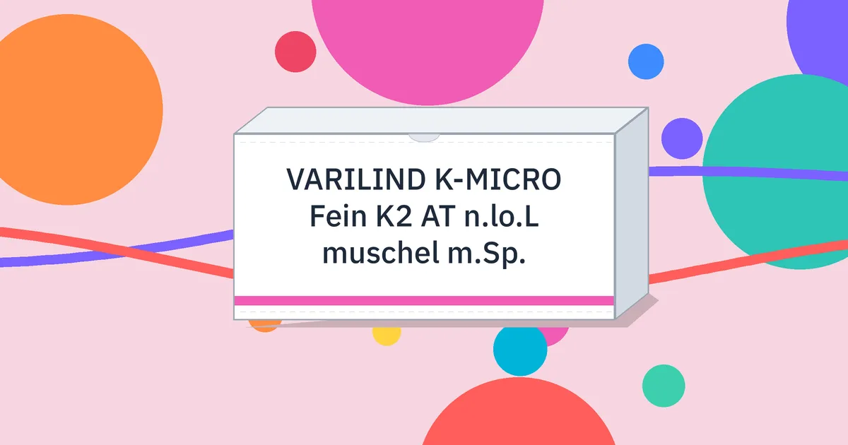 Symbolbild: Packung mit der Aufschrift VARILIND K-MICRO Fein K2 AT n.lo.L muschel m.Sp. (PZN 20554083) – Verfügbarkeit und Bezug in Apotheken in Frankfurt am Main