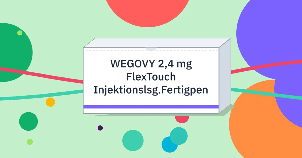 Symbolbild: Packung mit der Aufschrift WEGOVY 2,4 mg FlexTouch Injektionslsg.Fertigpen (PZN 19801665) – Verfügbarkeit und Bezug in Apotheken in Frankfurt am Main