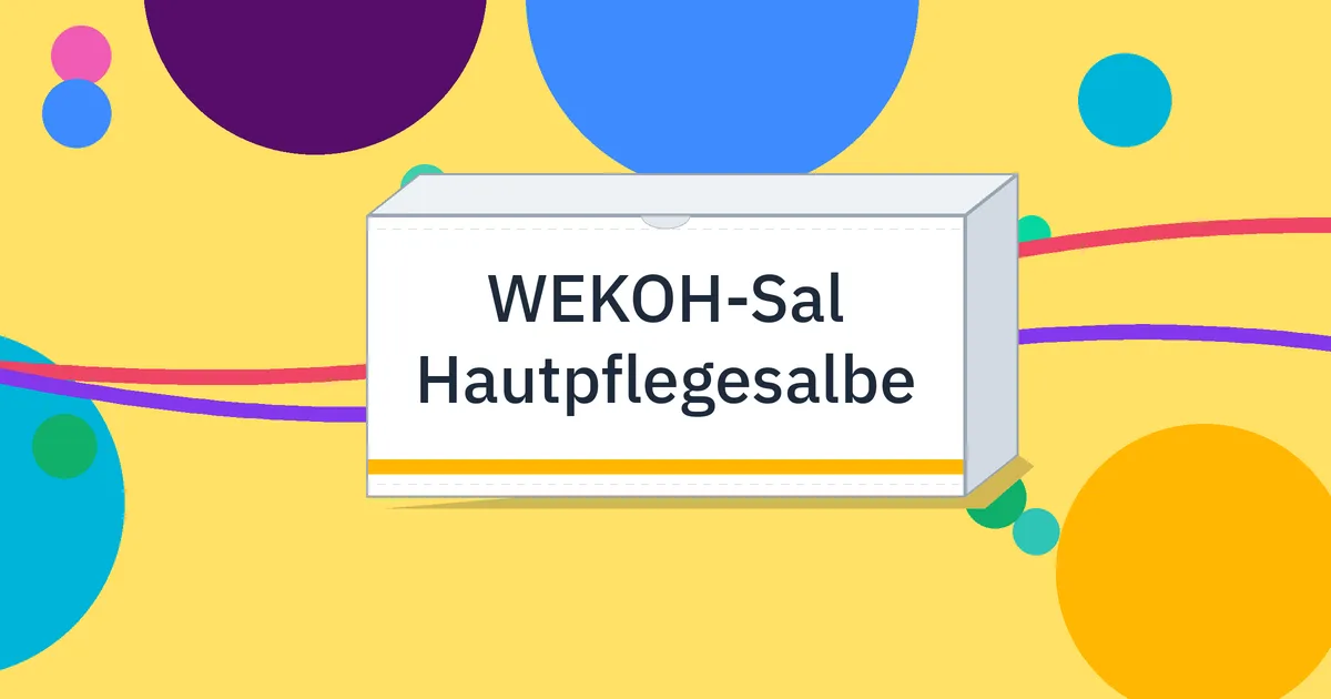 Symbolbild: Packung mit der Aufschrift WEKOH-Sal Hautpflegesalbe (PZN 12408120) – Verfügbarkeit und Bezug in Apotheken in Frankfurt am Main