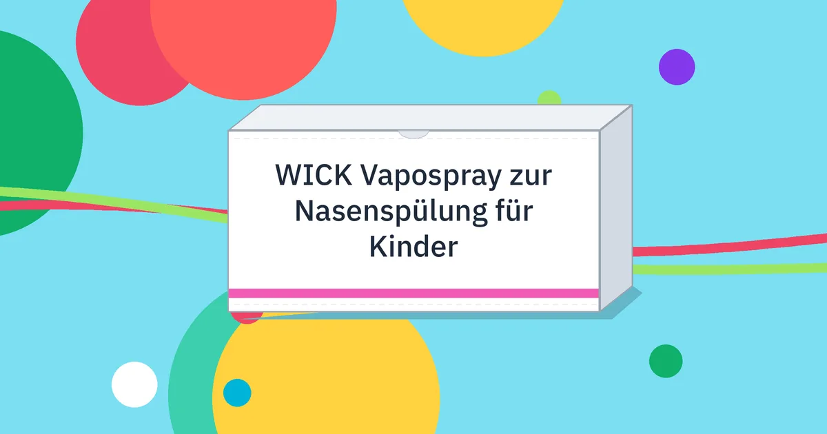 Symbolbild: Packung mit der Aufschrift WICK Vapospray zur Nasenspülung für Kinder (PZN 10200125) – Verfügbarkeit und Bezug in Apotheken in Frankfurt am Main