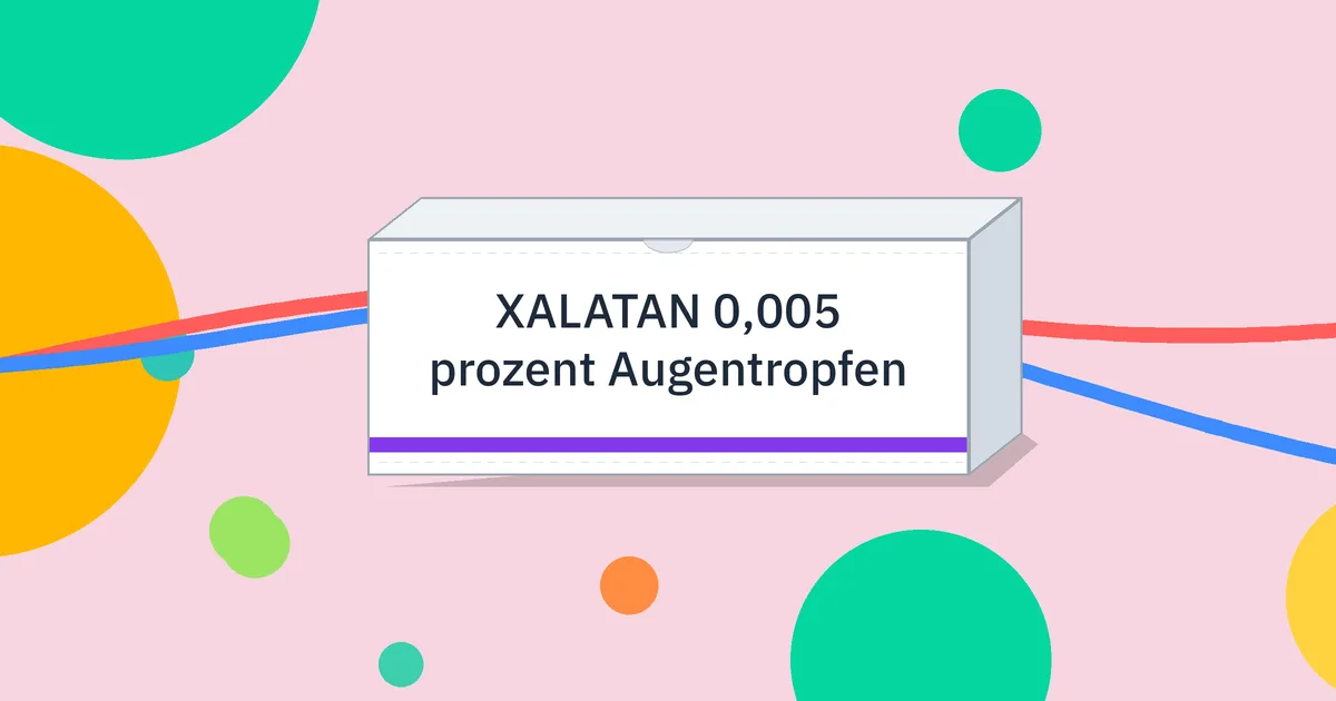 Symbolbild: Packung mit der Aufschrift XALATAN 0,005 prozent Augentropfen (PZN 10268235) – Verfügbarkeit und Bezug in Apotheken in Frankfurt am Main