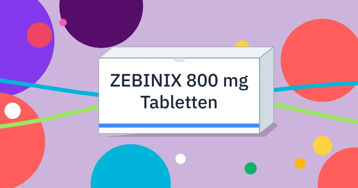 Symbolbild: Packung mit der Aufschrift ZEBINIX 800 mg Tabletten (PZN 15620116) – Verfügbarkeit und Bezug in Apotheken in Frankfurt am Main