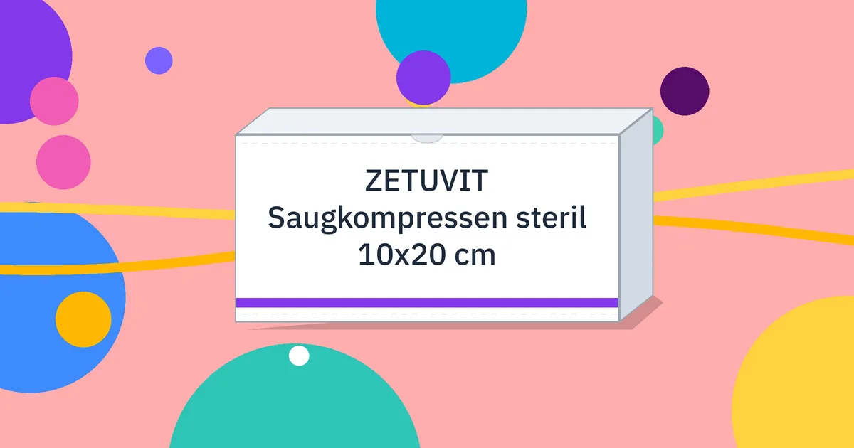Symbolbild: Packung mit der Aufschrift ZETUVIT Saugkompressen steril 10x20 cm (PZN 02724340) – Verfügbarkeit und Bezug in Apotheken in Frankfurt am Main