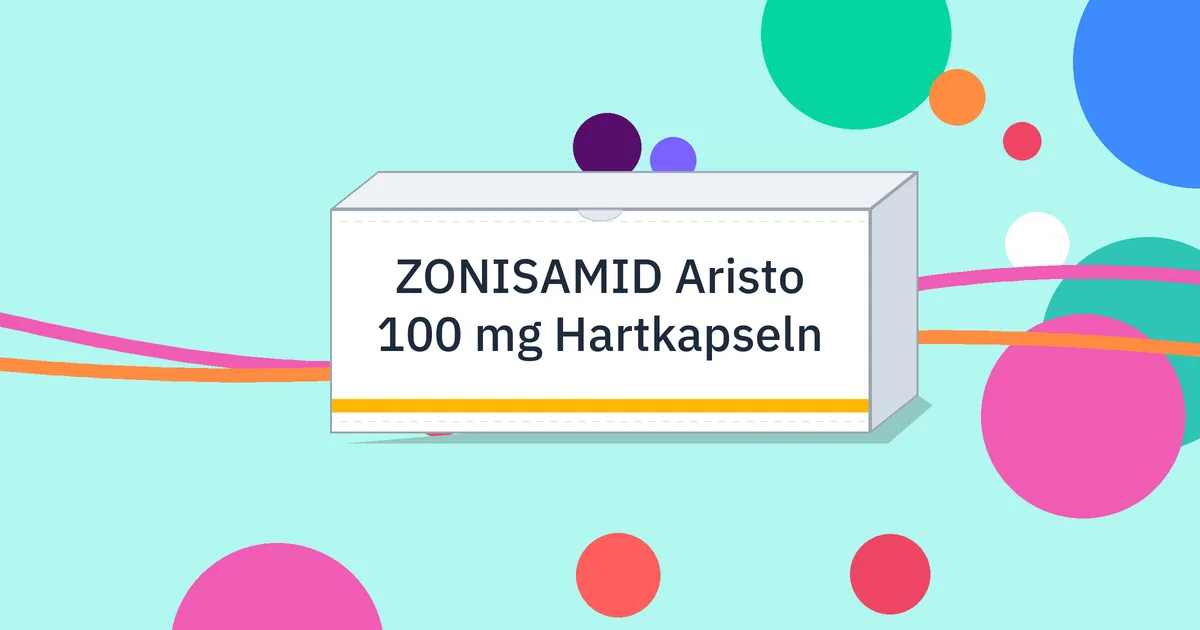 Symbolbild: Packung mit der Aufschrift ZONISAMID Aristo 100 mg Hartkapseln (PZN 20285424) – Verfügbarkeit und Bezug in Apotheken in Frankfurt am Main