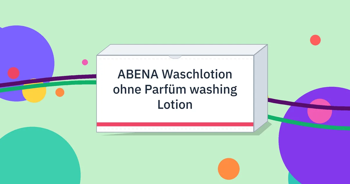 Symbolbild: Packung mit der Aufschrift ABENA Waschlotion ohne Parfüm washing Lotion (PZN 18304315) – Verfügbarkeit und Bezug in Apotheken in Frankfurt am Main