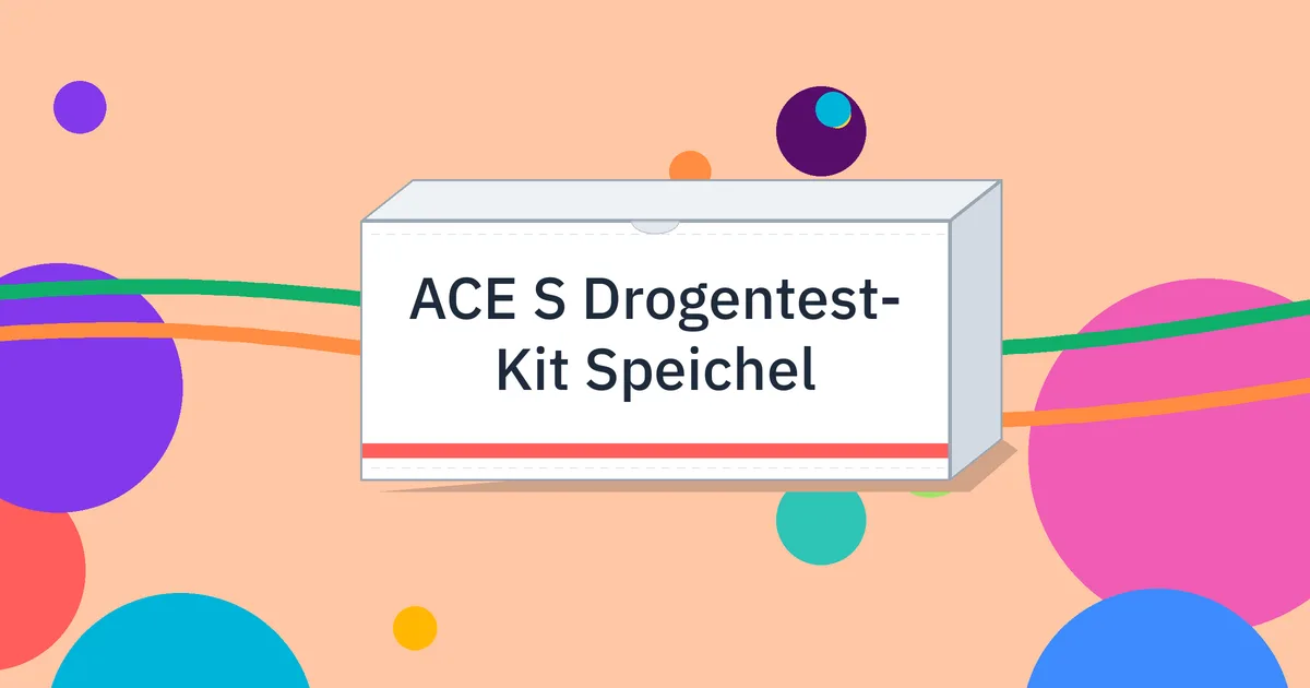 Symbolbild: Packung mit der Aufschrift ACE S Drogentest-Kit Speichel (PZN 16000781) – Verfügbarkeit und Bezug in Apotheken in Frankfurt am Main
