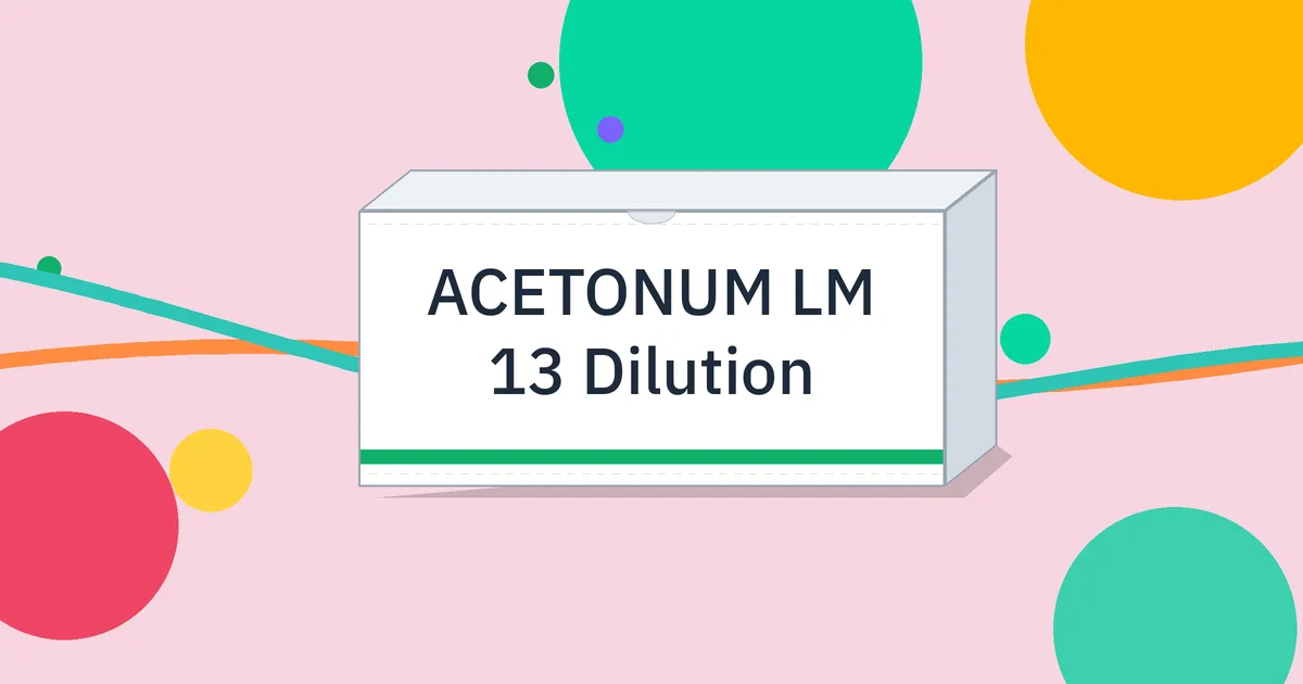 Symbolbild: Packung mit der Aufschrift ACETONUM LM 13 Dilution (PZN 13265154) – Verfügbarkeit und Bezug in Apotheken in Frankfurt am Main