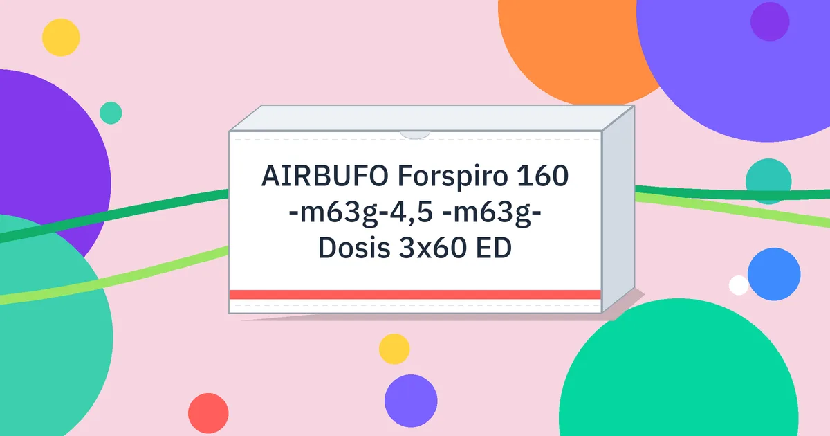 Symbolbild: Packung mit der Aufschrift AIRBUFO Forspiro 160 -m63g-4,5 -m63g-Dosis 3x60 ED (PZN 19920772) – Verfügbarkeit und Bezug in Apotheken in Frankfurt am Main