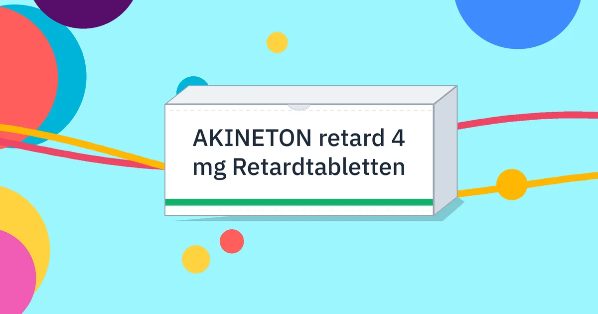 Symbolbild: Packung mit der Aufschrift AKINETON retard 4 mg Retardtabletten (PZN 02033104) – Verfügbarkeit und Bezug in Apotheken in Frankfurt am Main