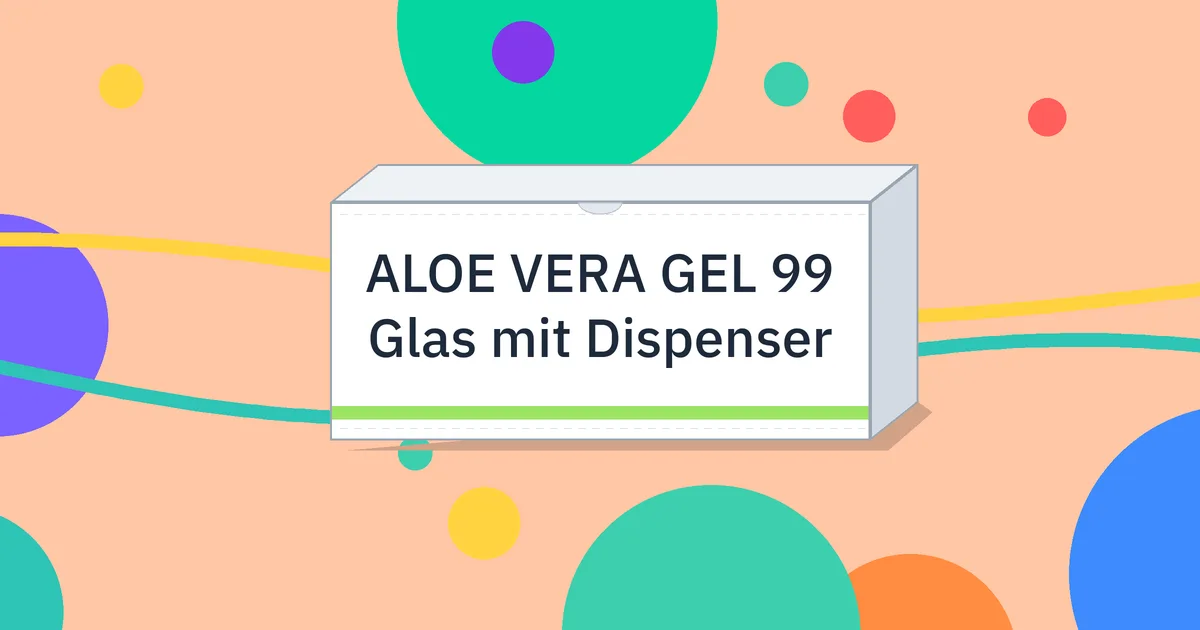 Symbolbild: Packung mit der Aufschrift ALOE VERA GEL 99 Glas mit Dispenser (PZN 16699462) – Verfügbarkeit und Bezug in Apotheken in Frankfurt am Main