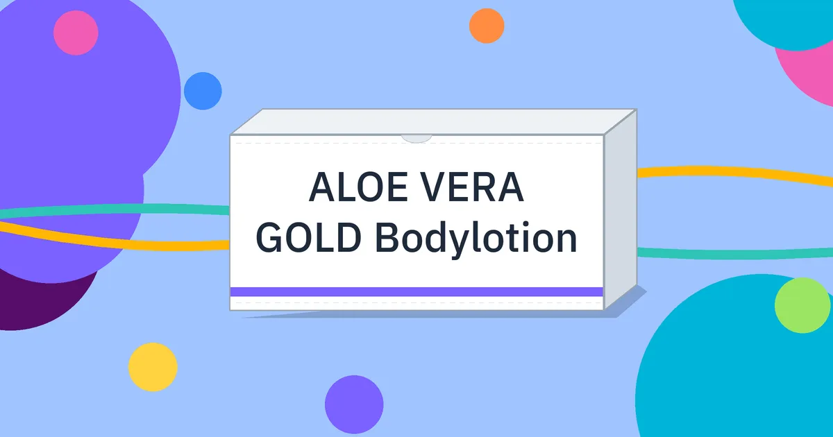Symbolbild: Packung mit der Aufschrift ALOE VERA GOLD Bodylotion (PZN 17454343) – Verfügbarkeit und Bezug in Apotheken in Frankfurt am Main
