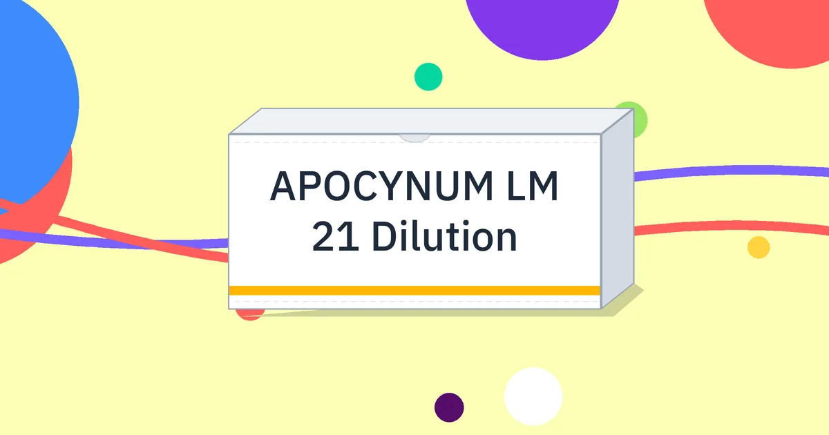 Symbolbild: Packung mit der Aufschrift APOCYNUM LM 21 Dilution (PZN 13379484) – Verfügbarkeit und Bezug in Apotheken in Frankfurt am Main