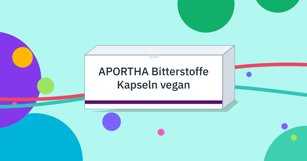 Symbolbild: Packung mit der Aufschrift APORTHA Bitterstoffe Kapseln vegan (PZN 18131547) – Verfügbarkeit und Bezug in Apotheken in Frankfurt am Main