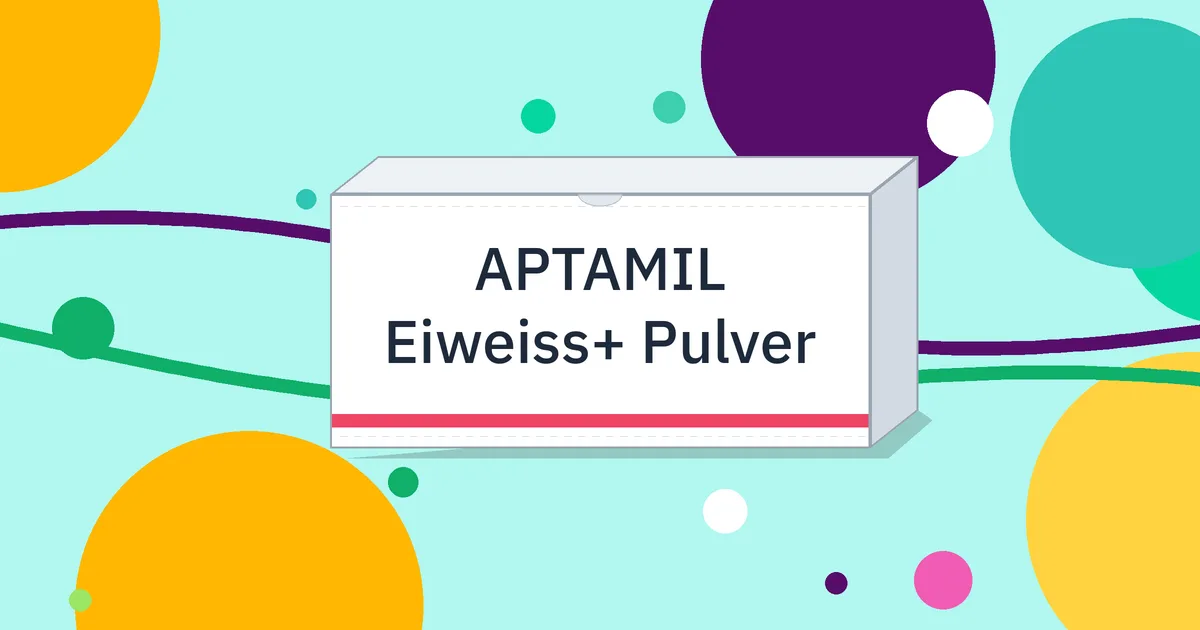Symbolbild: Packung mit der Aufschrift APTAMIL Eiweiss+ Pulver (PZN 14154310) – Verfügbarkeit und Bezug in Apotheken in Frankfurt am Main