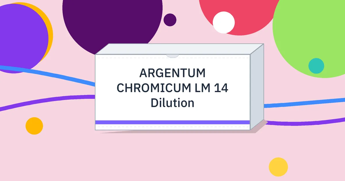 Symbolbild: Packung mit der Aufschrift ARGENTUM CHROMICUM LM 14 Dilution (PZN 13389531) – Verfügbarkeit und Bezug in Apotheken in Frankfurt am Main