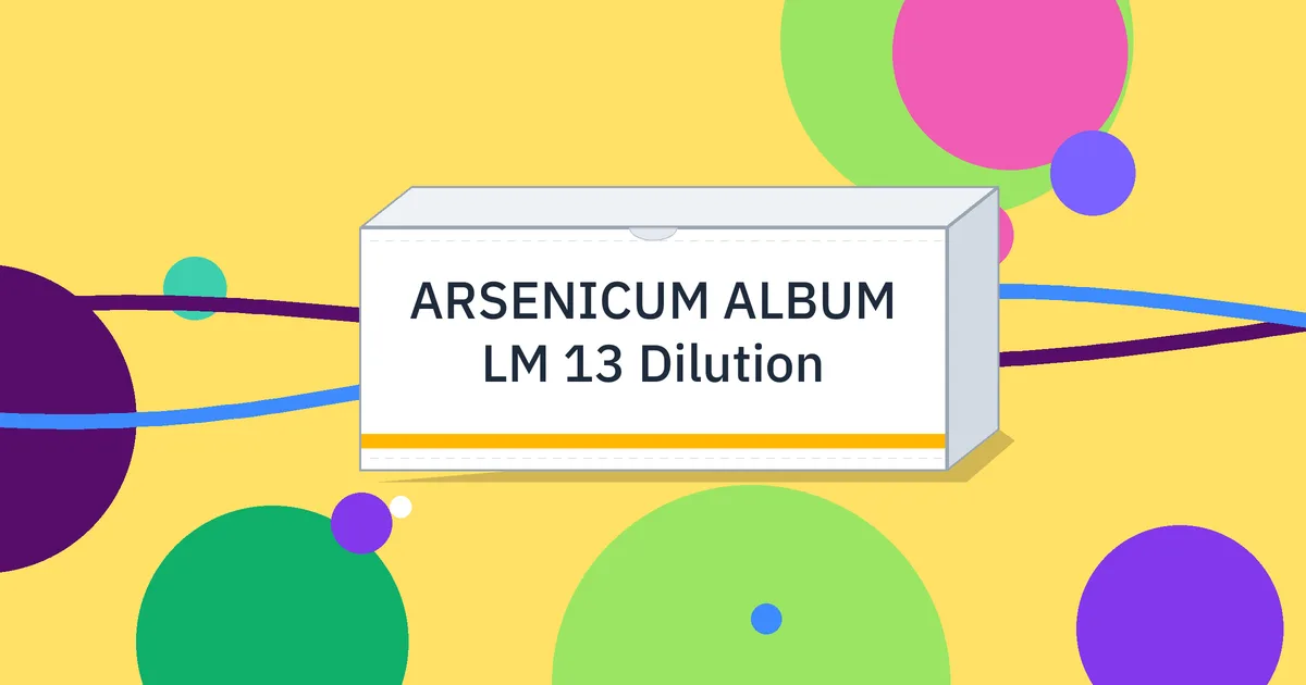 Symbolbild: Packung mit der Aufschrift ARSENICUM ALBUM LM 13 Dilution (PZN 12770890) – Verfügbarkeit und Bezug in Apotheken in Frankfurt am Main