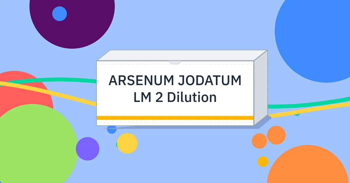 Symbolbild: Packung mit der Aufschrift ARSENUM JODATUM LM 2 Dilution (PZN 12778785) – Verfügbarkeit und Bezug in Apotheken in Frankfurt am Main