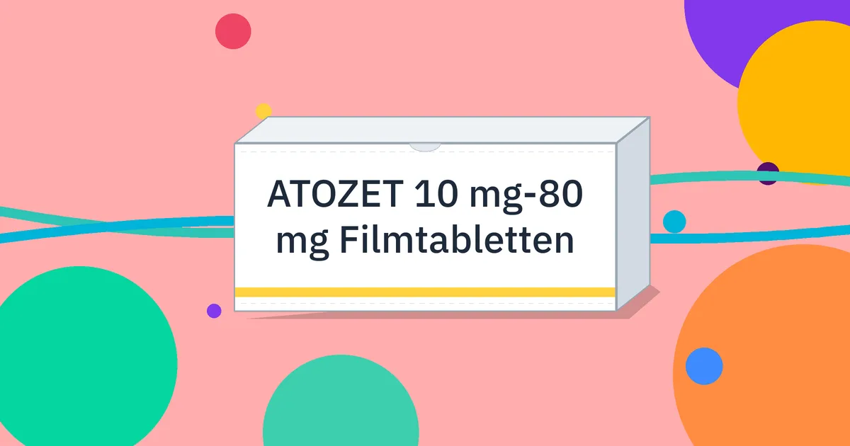 Symbolbild: Packung mit der Aufschrift ATOZET 10 mg-80 mg Filmtabletten (PZN 14270186) – Verfügbarkeit und Bezug in Apotheken in Frankfurt am Main