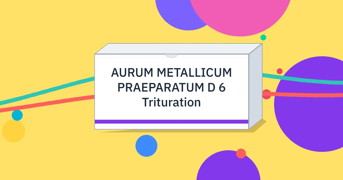 Symbolbild: Packung mit der Aufschrift AURUM METALLICUM PRAEPARATUM D 6 Trituration (PZN 01615695) – Verfügbarkeit und Bezug in Apotheken in Frankfurt am Main