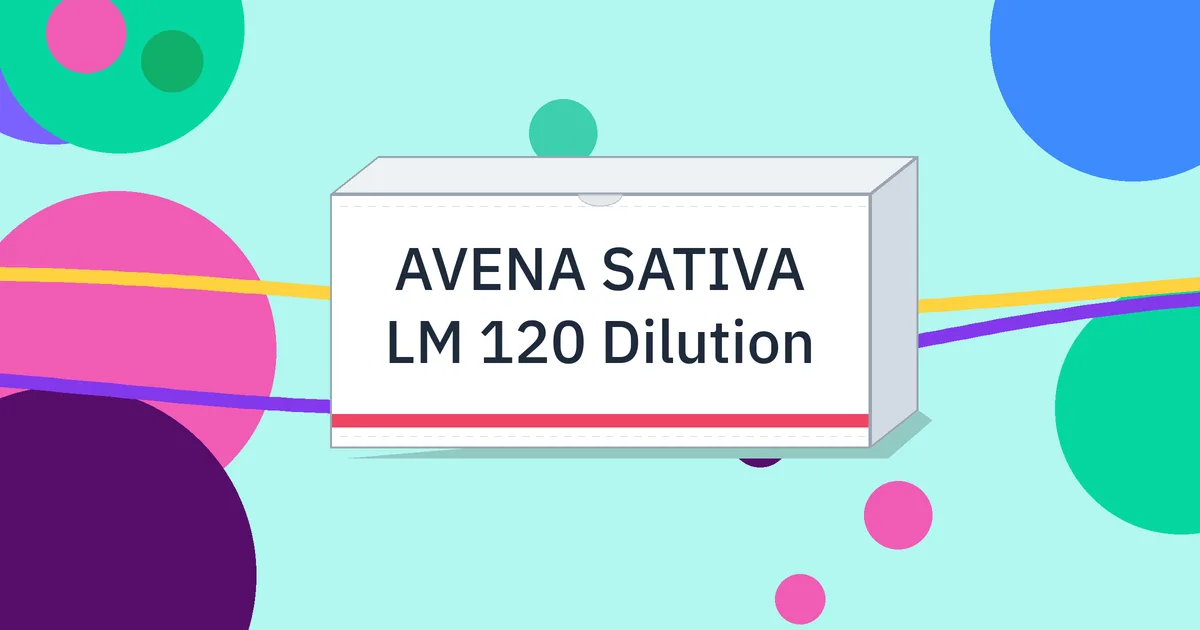 Symbolbild: Packung mit der Aufschrift AVENA SATIVA LM 120 Dilution (PZN 12787063) – Verfügbarkeit und Bezug in Apotheken in Frankfurt am Main