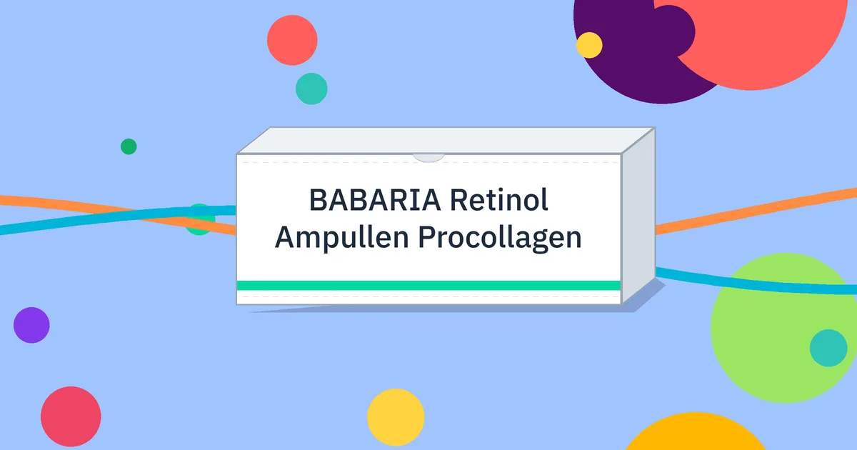 Symbolbild: Packung mit der Aufschrift BABARIA Retinol Ampullen Procollagen (PZN 18119724) – Verfügbarkeit und Bezug in Apotheken in Frankfurt am Main