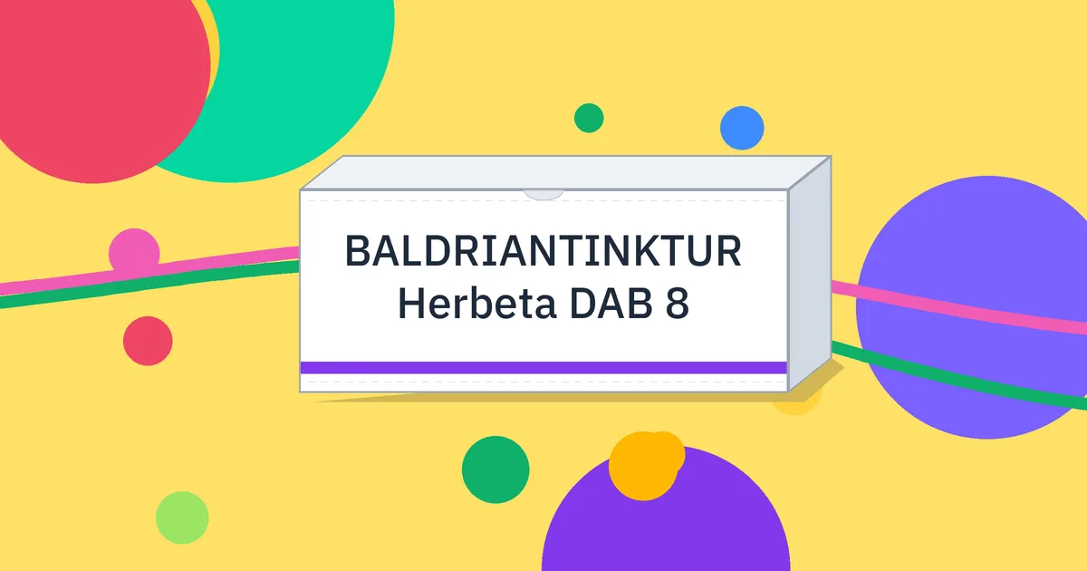 Symbolbild: Packung mit der Aufschrift BALDRIANTINKTUR Herbeta DAB 8 (PZN 03118498) – Verfügbarkeit und Bezug in Apotheken in Frankfurt am Main