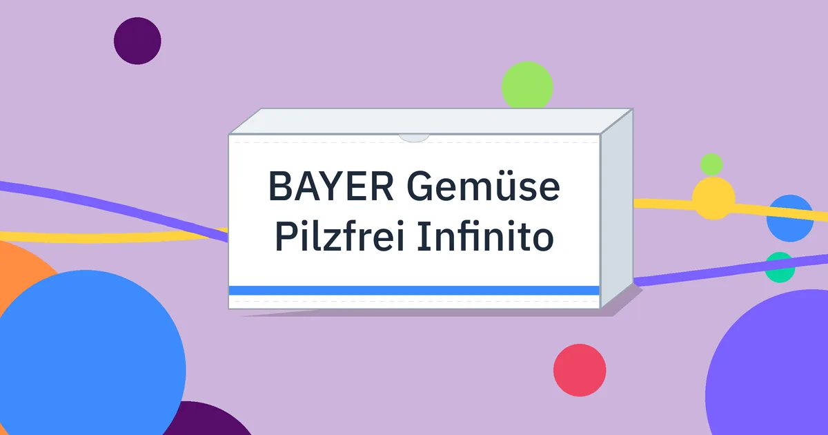 Symbolbild: Packung mit der Aufschrift BAYER Gemüse Pilzfrei Infinito (PZN 10784178) – Verfügbarkeit und Bezug in Apotheken in Frankfurt am Main