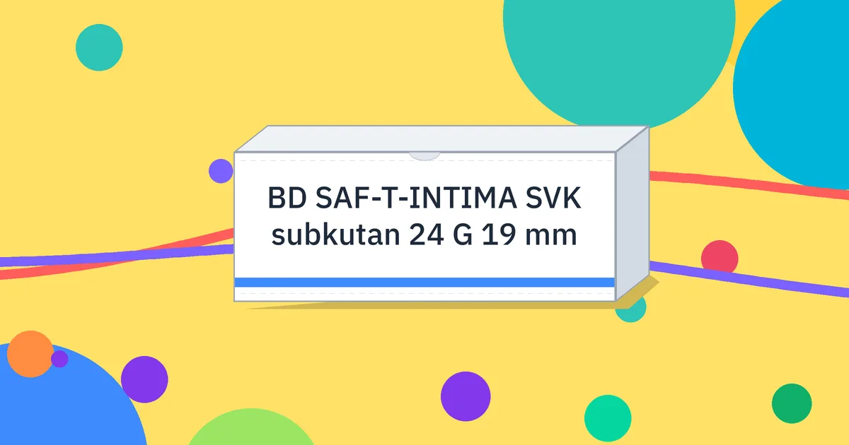Symbolbild: Packung mit der Aufschrift BD SAF-T-INTIMA SVK subkutan 24 G 19 mm (PZN 17304402) – Verfügbarkeit und Bezug in Apotheken in Frankfurt am Main