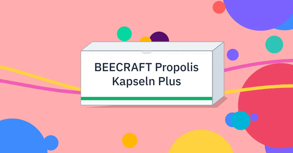Symbolbild: Packung mit der Aufschrift BEECRAFT Propolis Kapseln Plus (PZN 16617180) – Verfügbarkeit und Bezug in Apotheken in Frankfurt am Main