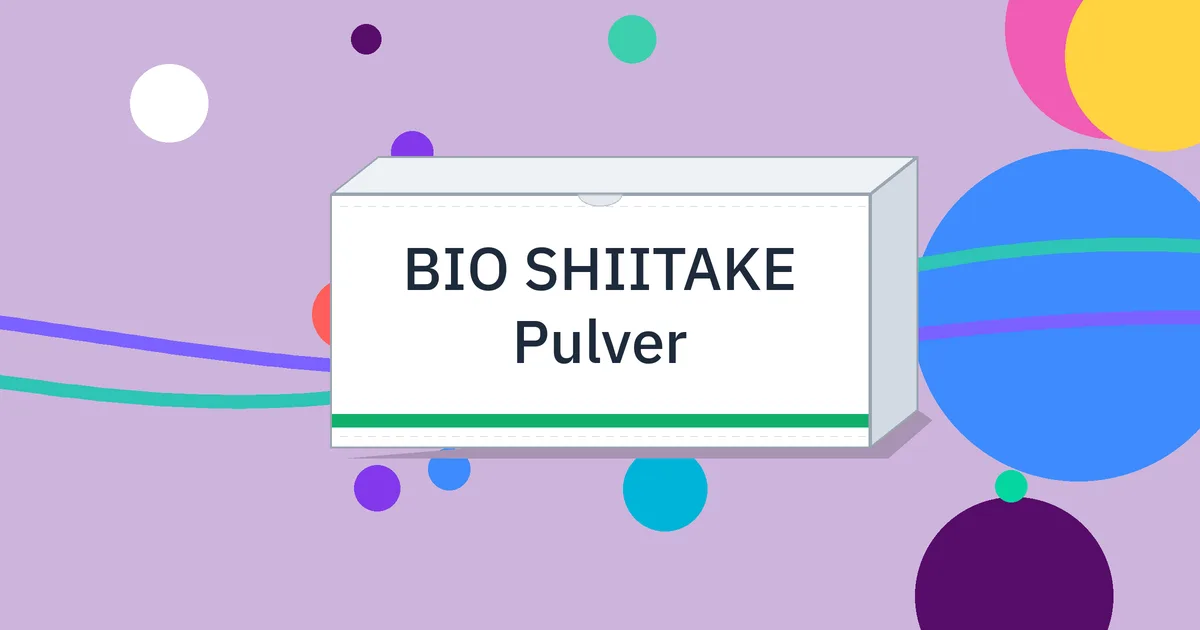 Symbolbild: Packung mit der Aufschrift BIO SHIITAKE Pulver (PZN 19094386) – Verfügbarkeit und Bezug in Apotheken in Frankfurt am Main