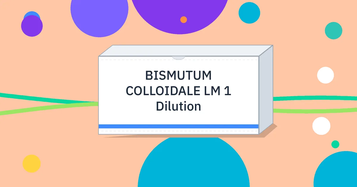 Symbolbild: Packung mit der Aufschrift BISMUTUM COLLOIDALE LM 1 Dilution (PZN 13385711) – Verfügbarkeit und Bezug in Apotheken in Frankfurt am Main